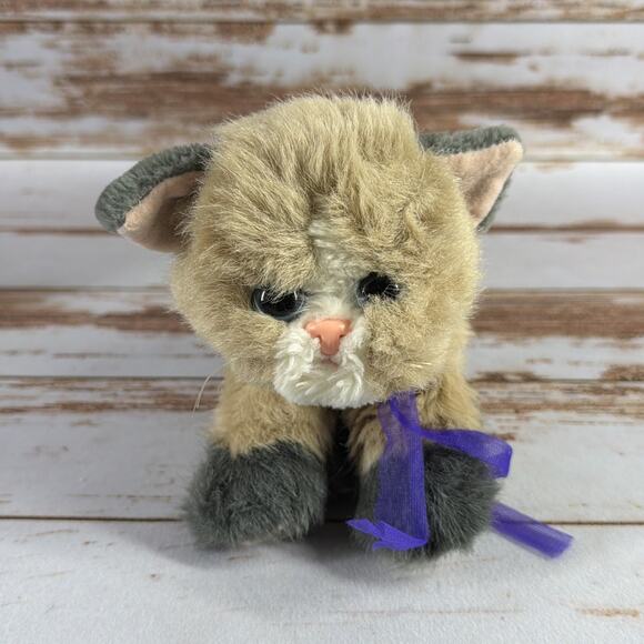 tyco | Toys | Tyco 995 Kitty Kitty Baby Kittens Plush Brown Gray Purrs ...